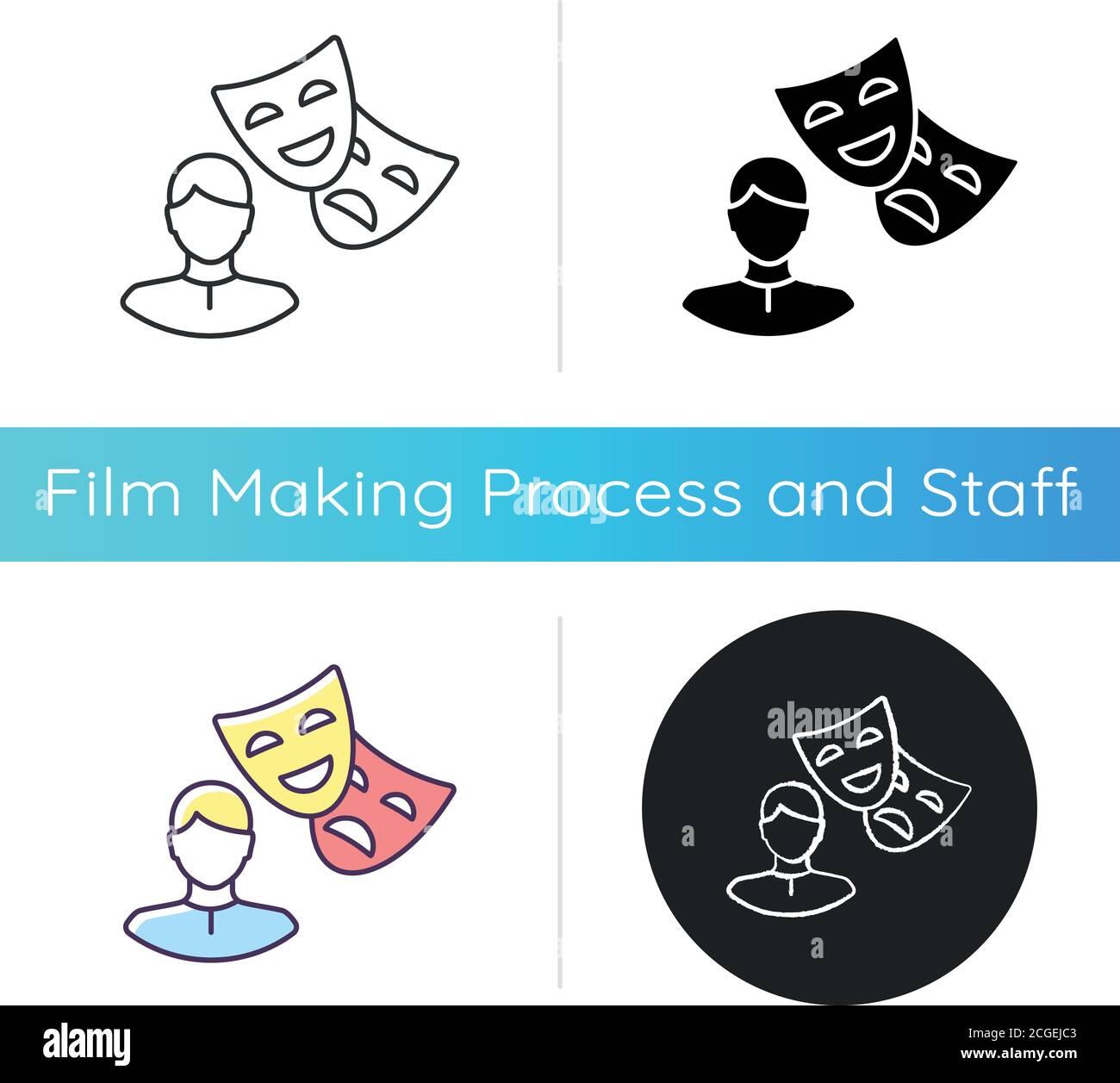 Actor icon hi-res stock photography and images - Alamy