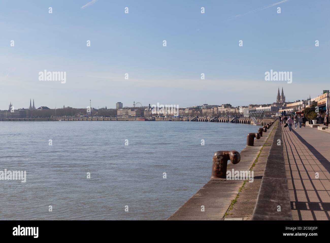 Bordeaux, France: 22 February 2020: Quai des Chartrons Stock Photo - Alamy