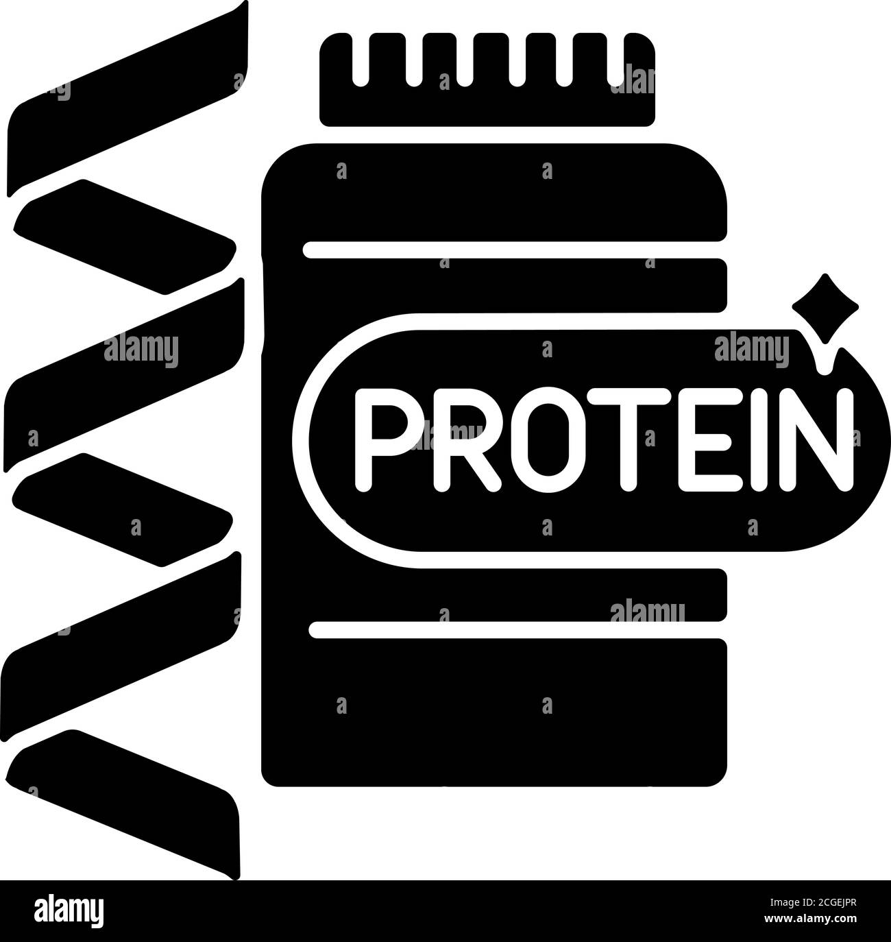 Protein black glyph icon Stock Vector Image & Art - Alamy
