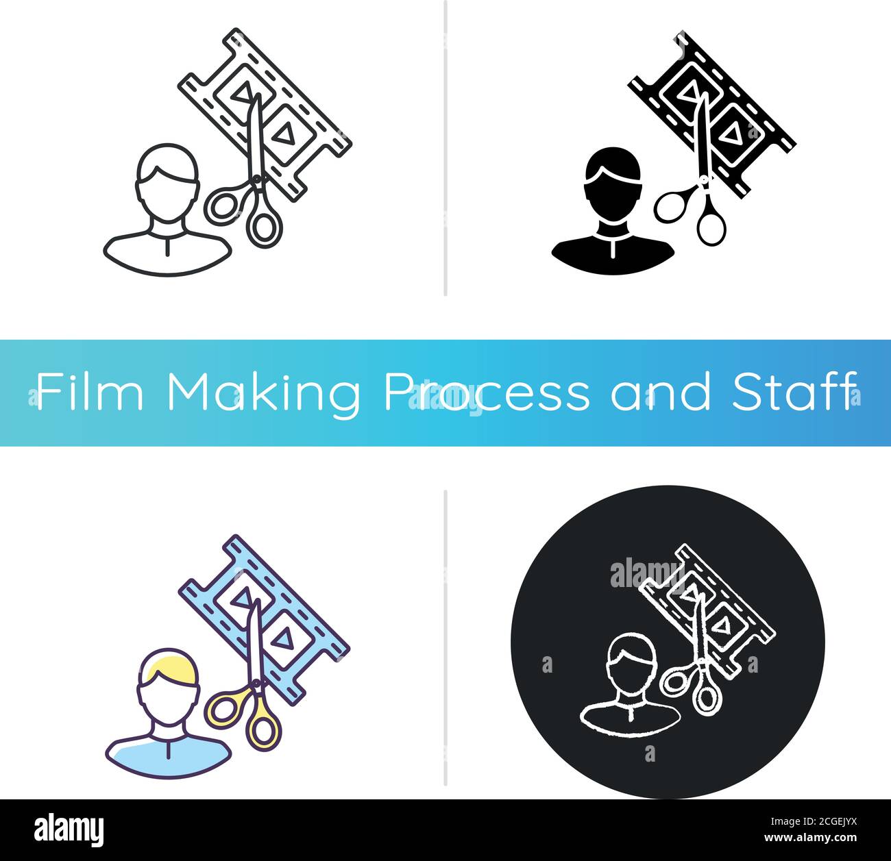 Film editor icon Stock Vector Image & Art - Alamy