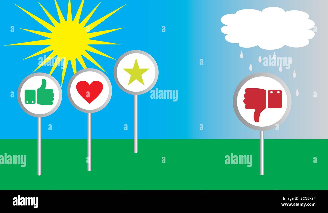 Tell us what you like or dislike. Survey information. Vector ...