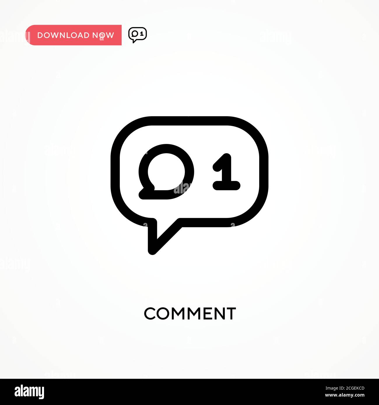 Comment Simple vector icon. Modern, simple flat vector illustration for ...