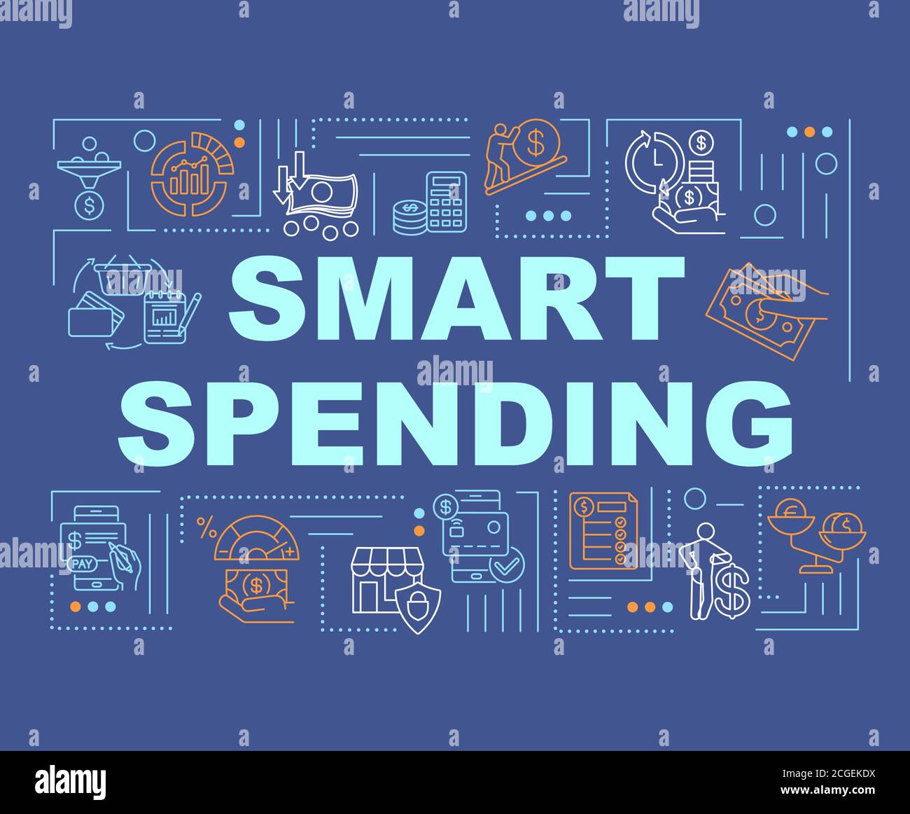 Smart spending word concepts banner Stock Vector Image & Art - Alamy