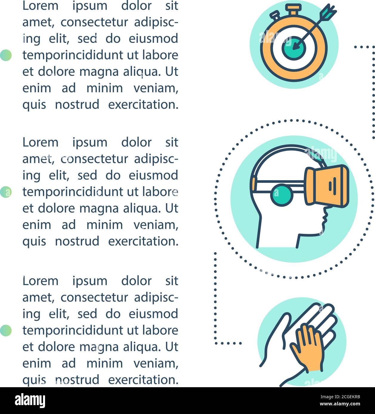 Virtual reality marketing concept icon with text Stock Vector Image ...