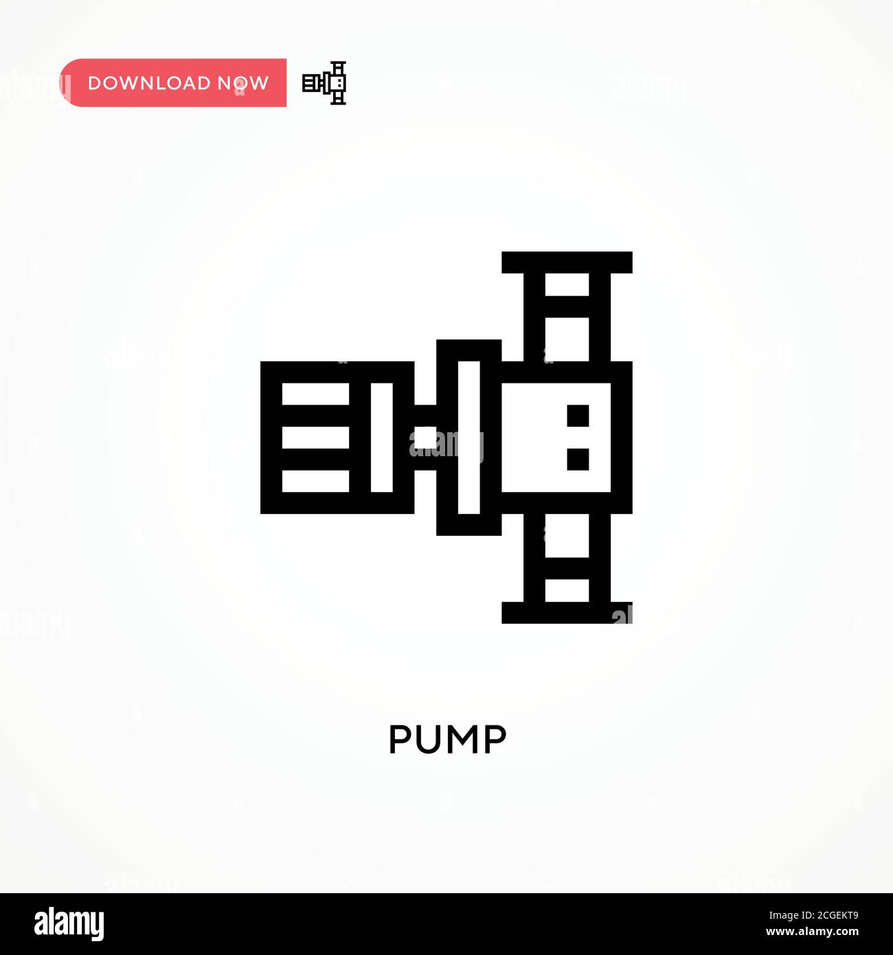 Pump Simple vector icon. Modern, simple flat vector illustration for ...