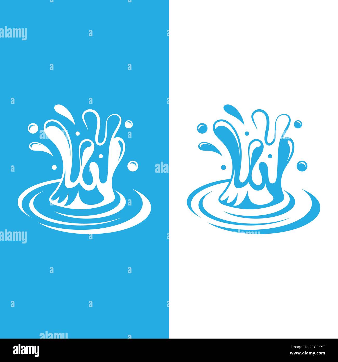 water splash icon vector illustration design template Stock Vector ...