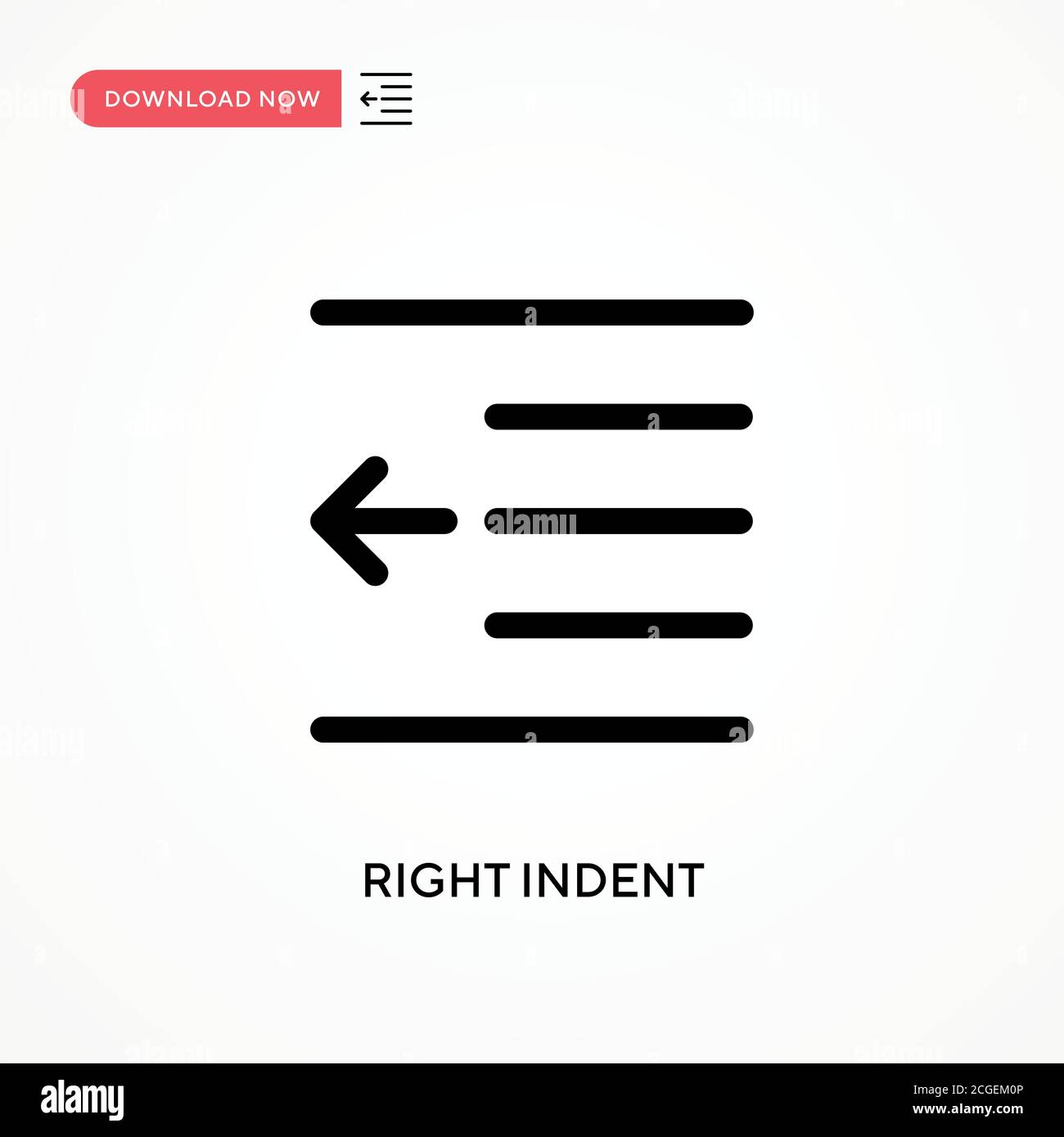 Increase Indentation Stock Vector Images Alamy