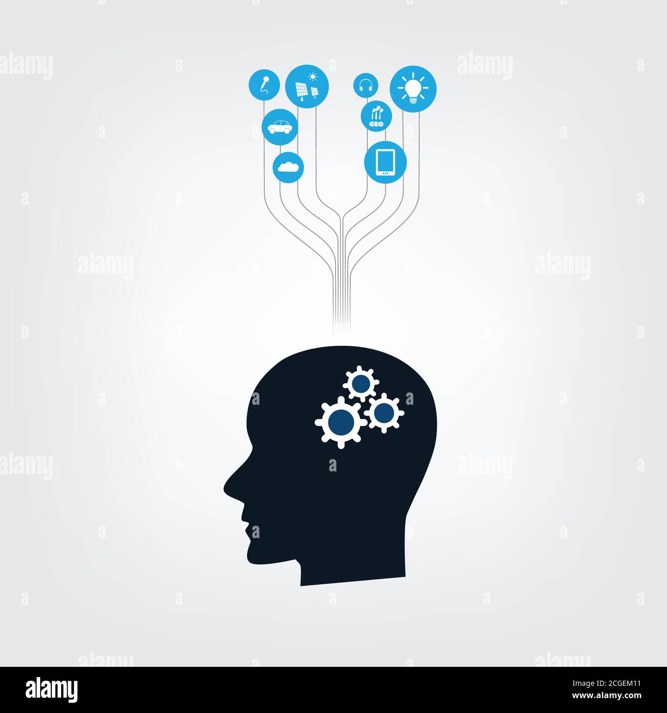 Machine Learning, Artificial Intelligence and Networks Design Concept ...
