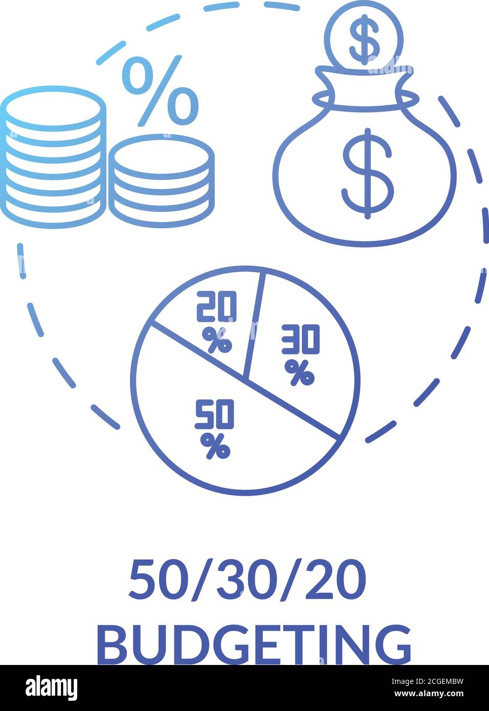 Budgeting concept icon Stock Vector Image & Art - Alamy