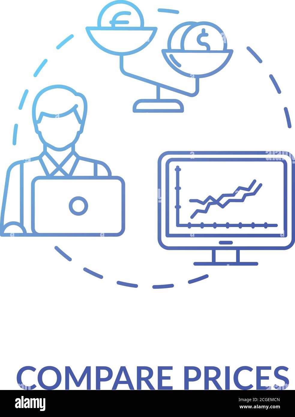 Calculating prices Stock Vector Images - Alamy