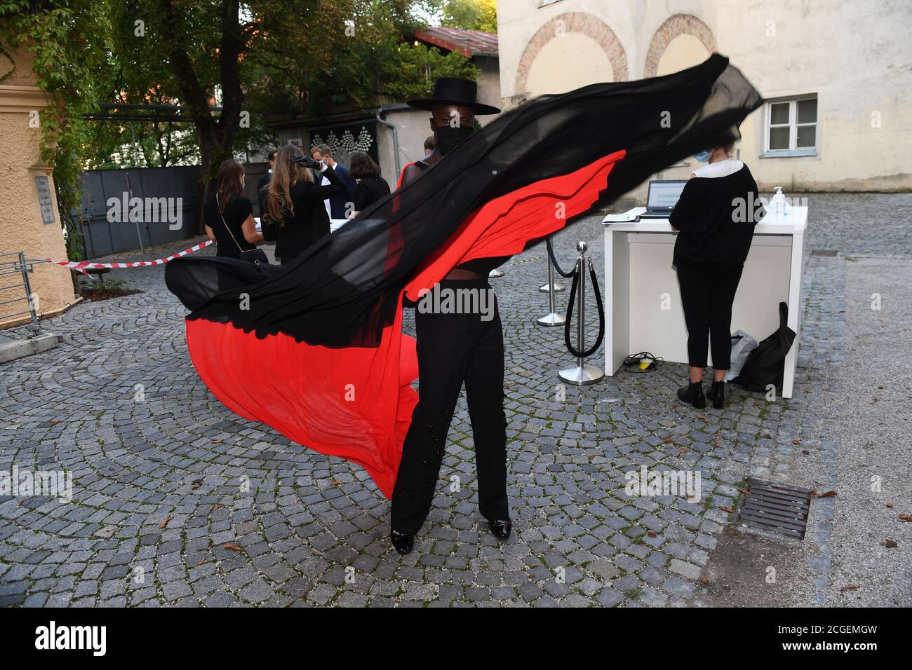 Munich, Germany. 10th Sep, 2020. The model Papis Loveday shows up at ...