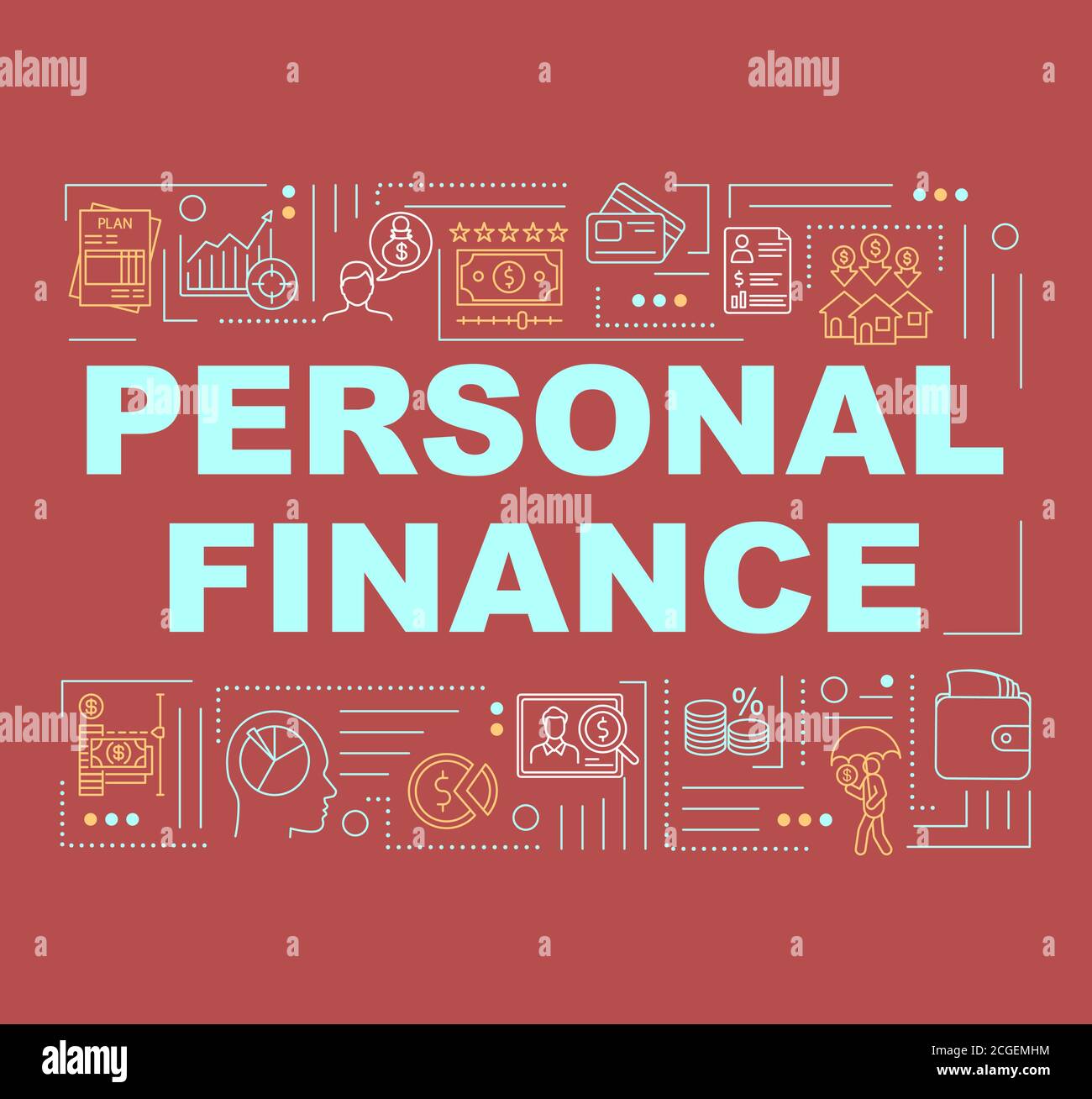 Personal finance word concepts banner Stock Vector Image & Art - Alamy
