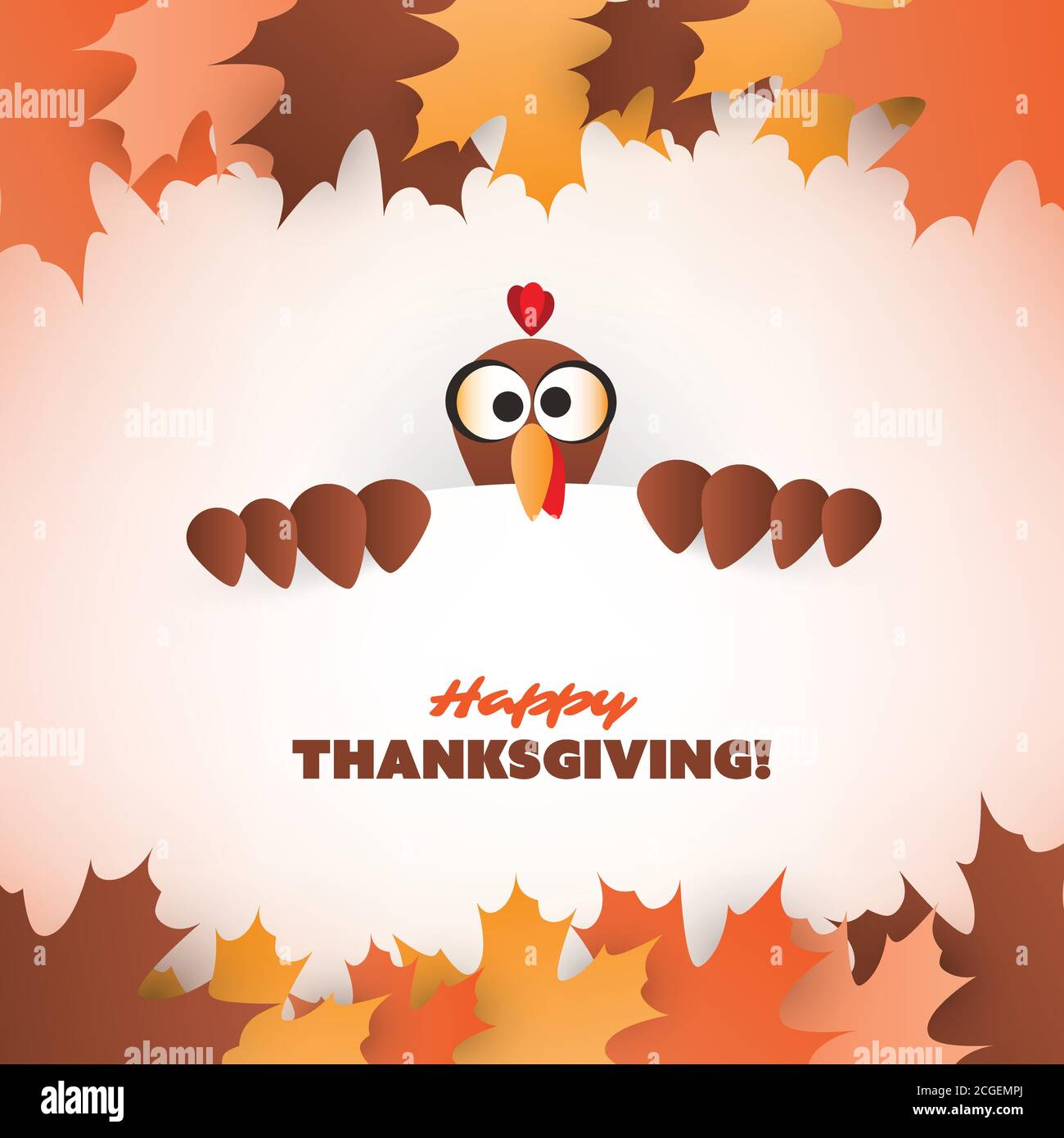Happy Thanksgiving Card Design Template Stock Vector Image & Art - Alamy