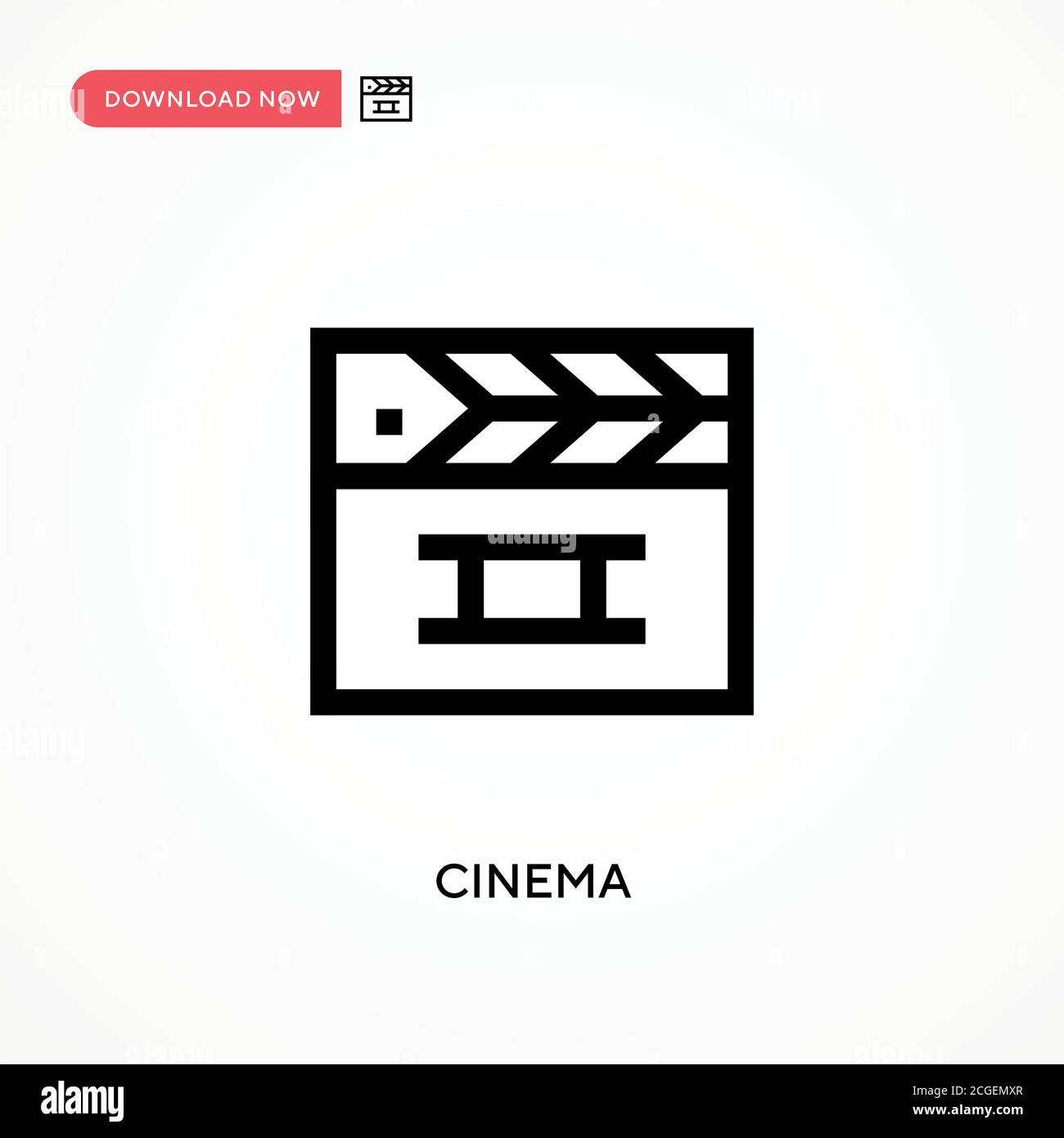 Cinema Simple vector icon. Modern, simple flat vector illustration for ...