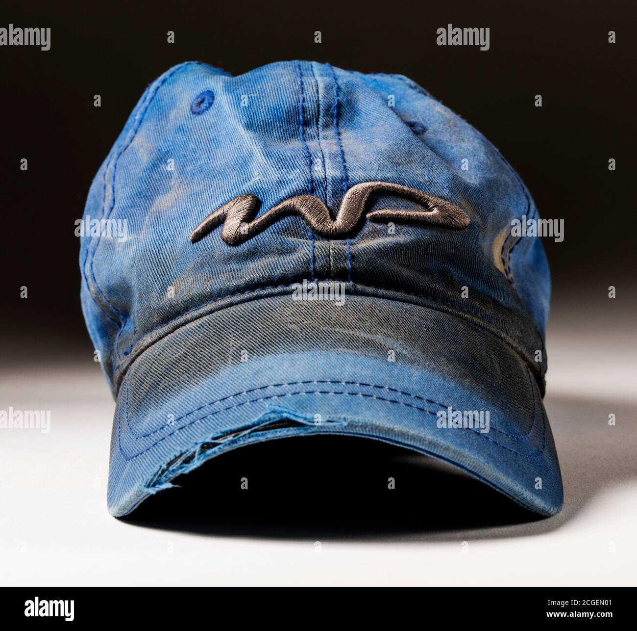 Studio still life of old worn & dirty baseball hat Stock Photo - Alamy