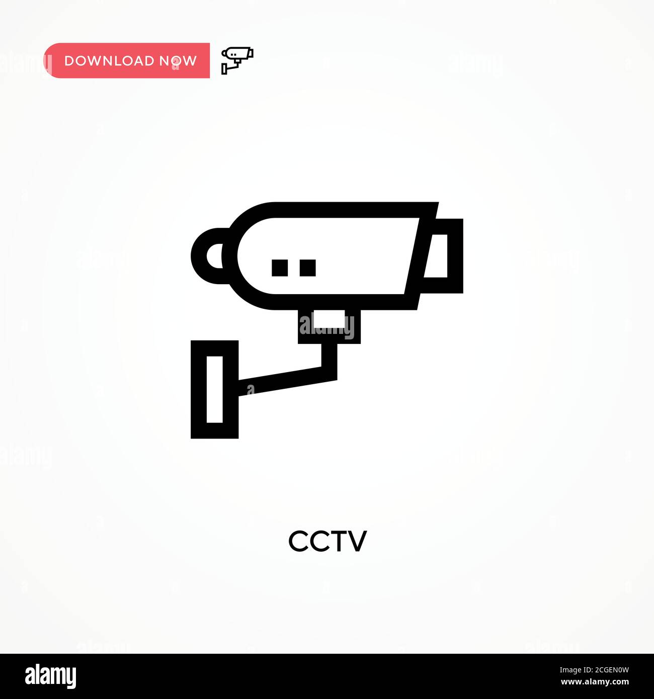 Cctv Simple vector icon. Modern, simple flat vector illustration for ...