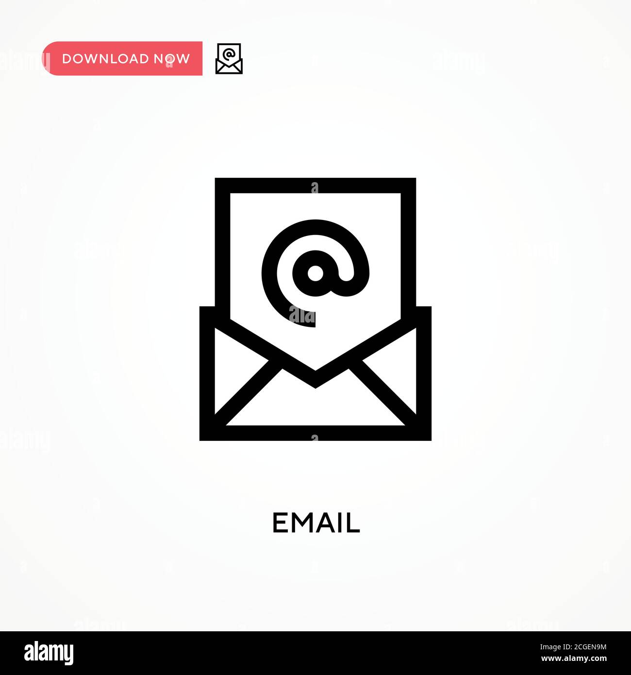 Email Simple vector icon. Modern, simple flat vector illustration for ...