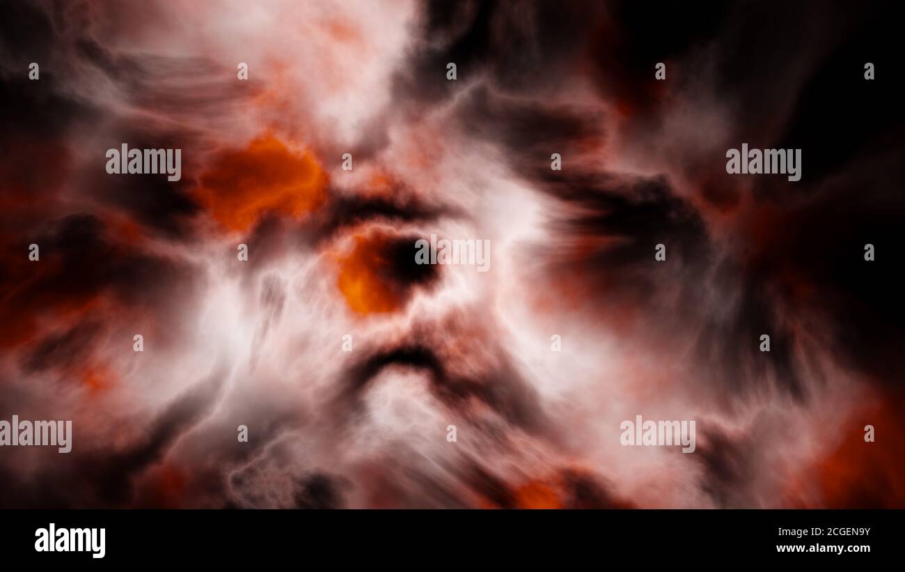 Beautiful red nebula. No stars Stock Photo - Alamy