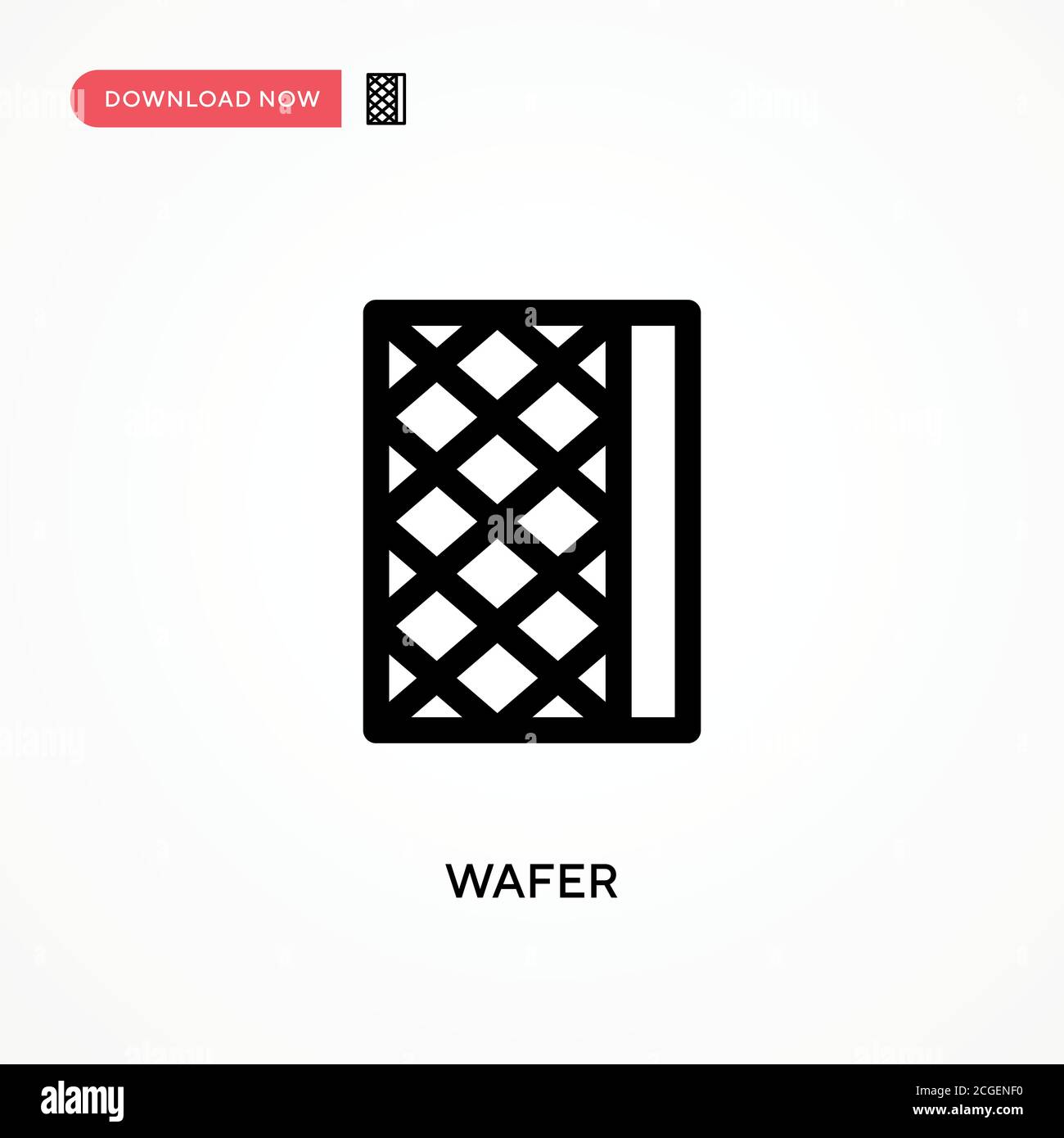 Wafer Simple vector icon. Modern, simple flat vector illustration for ...