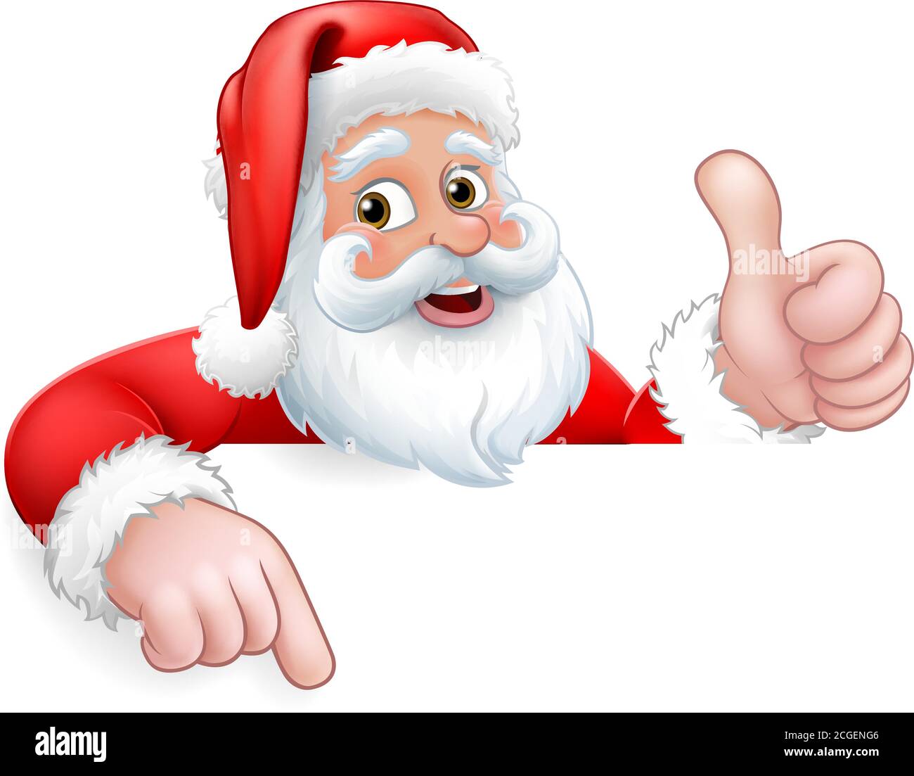 Smiley Face Santa Clipart Border