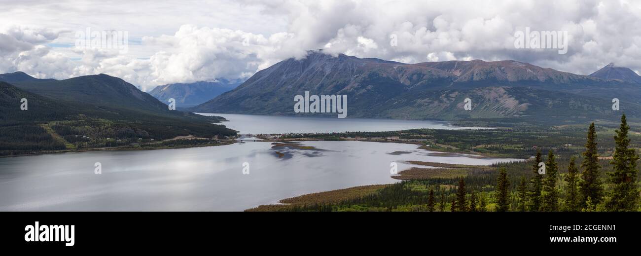 Aerial view whitehorse canada yukon hi-res stock photography and images ...