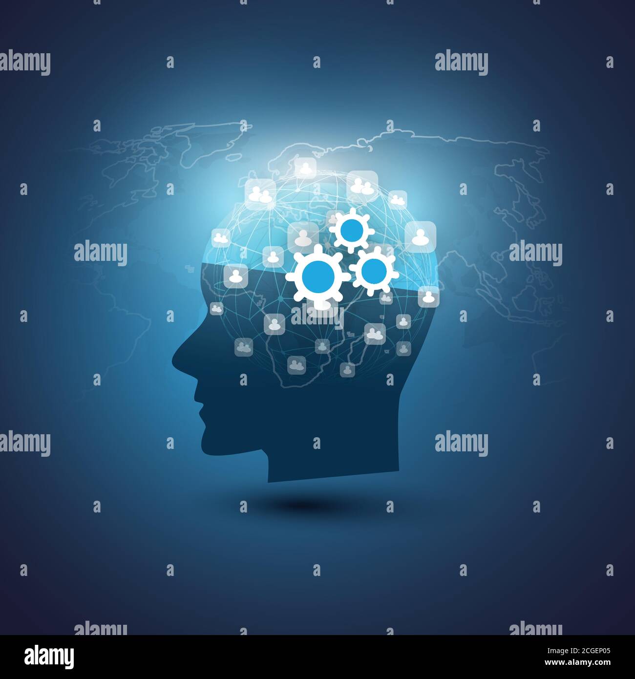 Machine Learning, Artificial Intelligence, Cloud Computing, Global ...