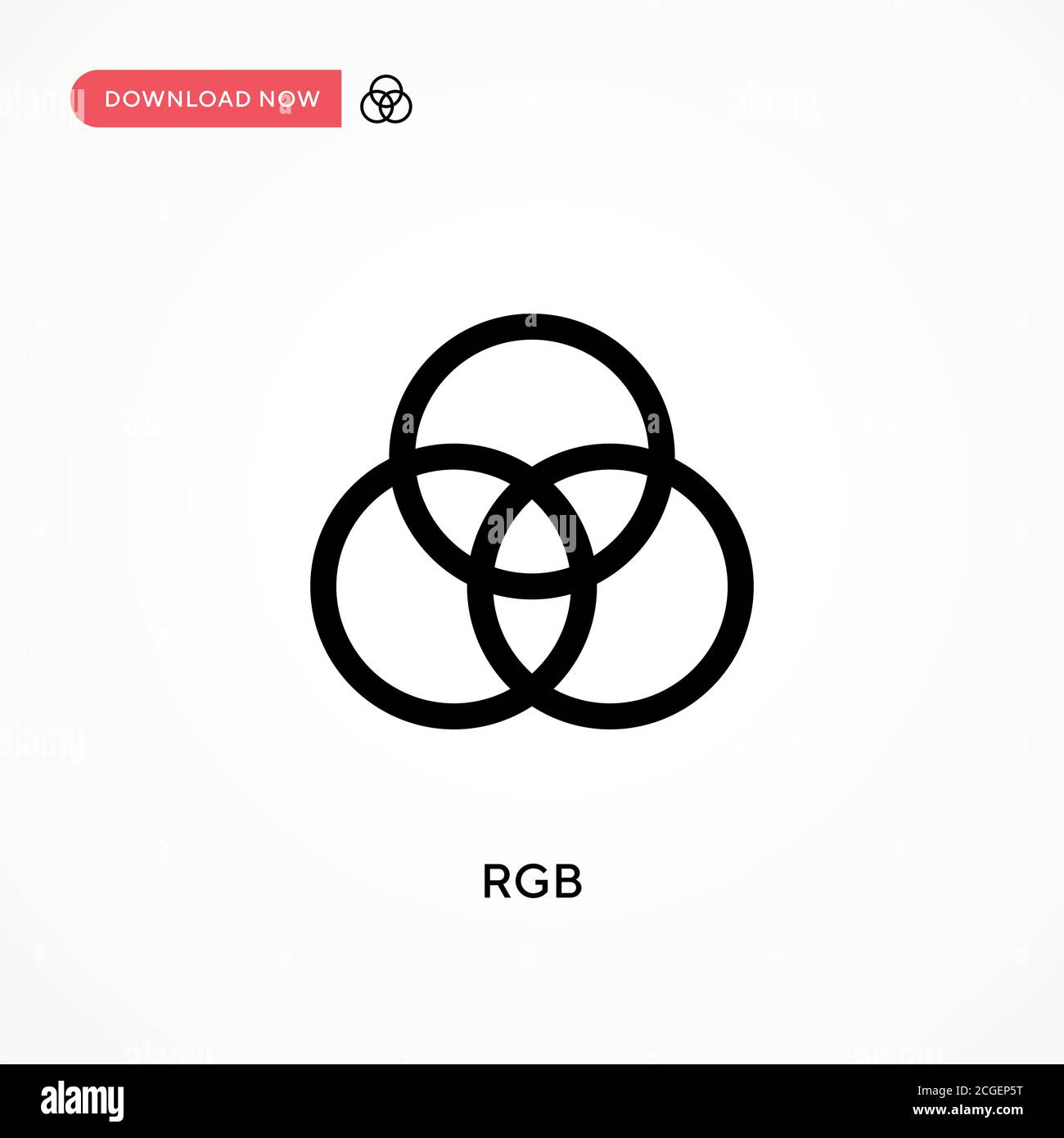 Rgb Simple vector icon. Modern, simple flat vector illustration for web ...