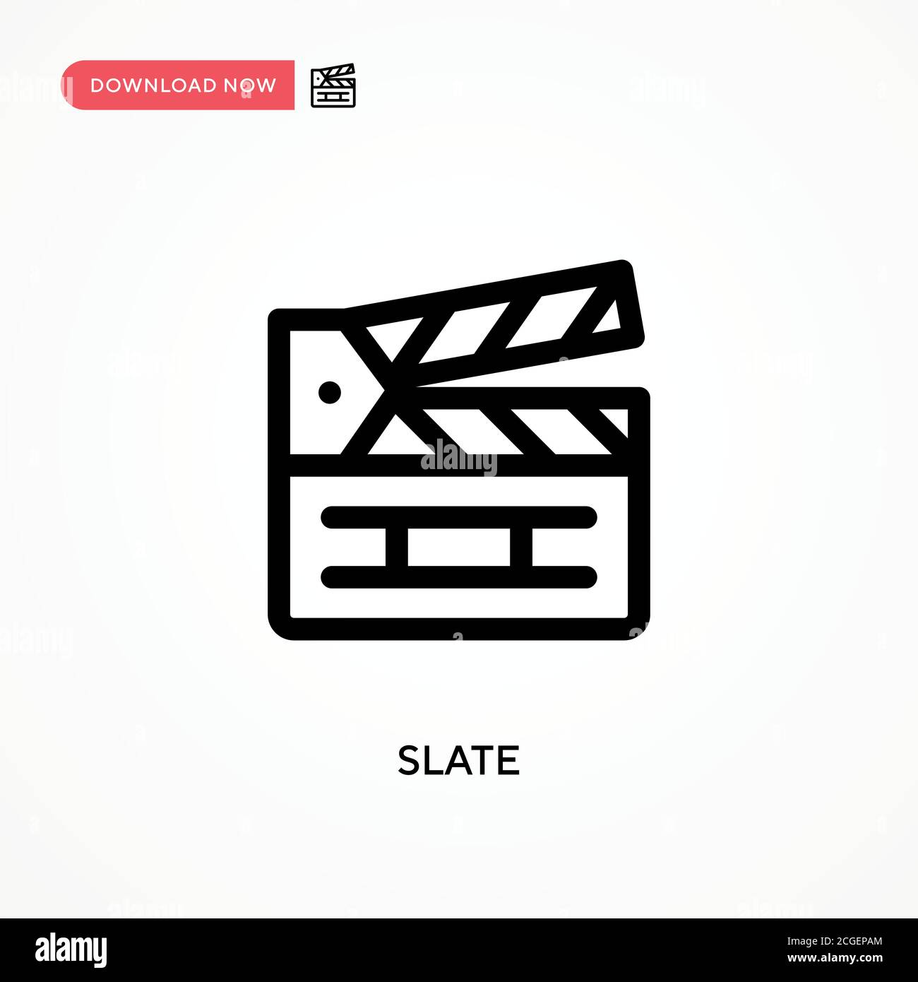Slate Simple vector icon. Modern, simple flat vector illustration for ...