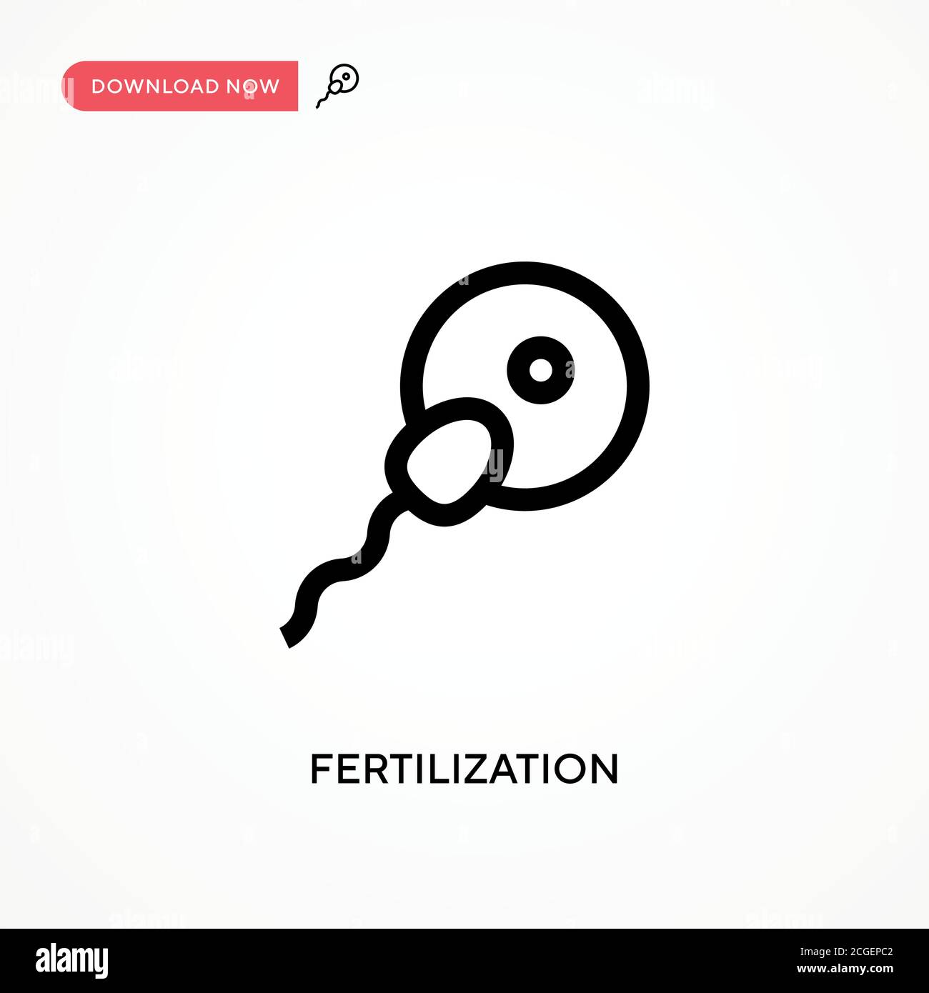 Fertilization Simple vector icon. Modern, simple flat vector ...