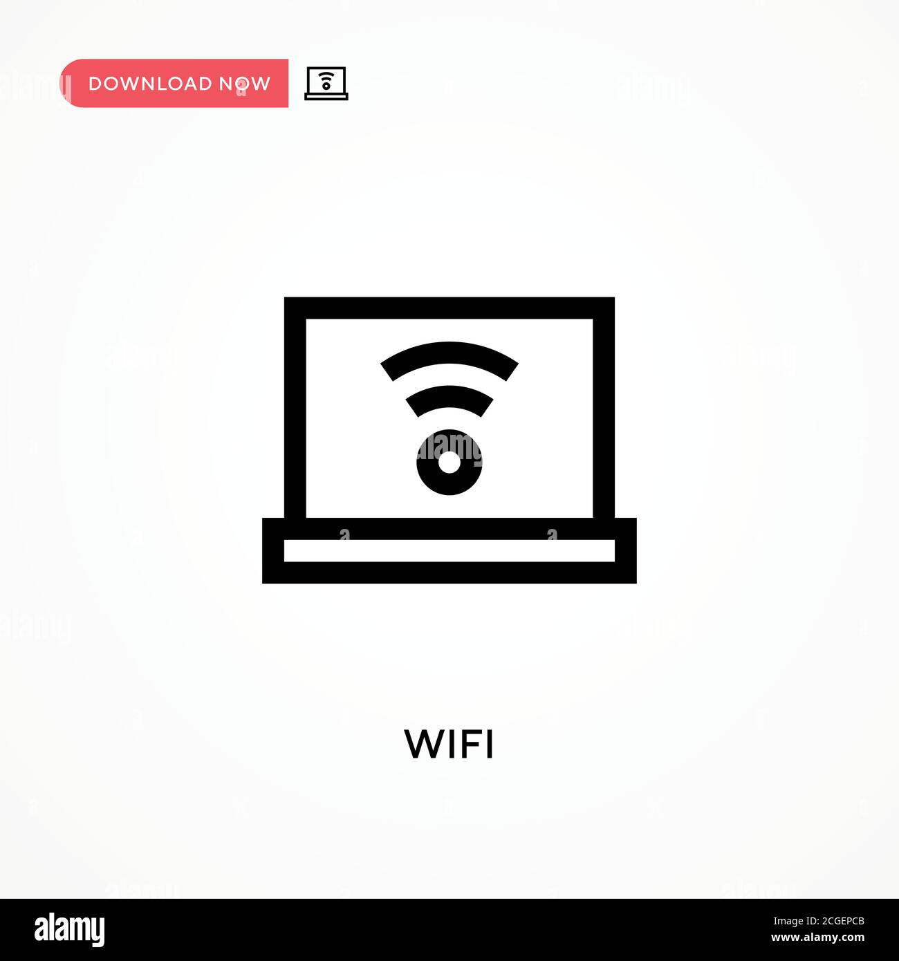 Wifi Simple vector icon. Modern, simple flat vector illustration for ...