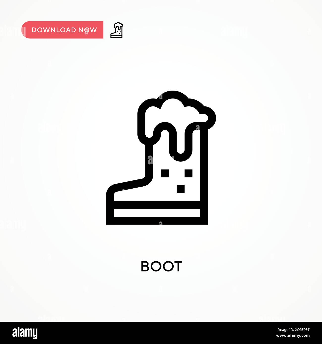 Boot Simple vector icon. Modern, simple flat vector illustration for ...
