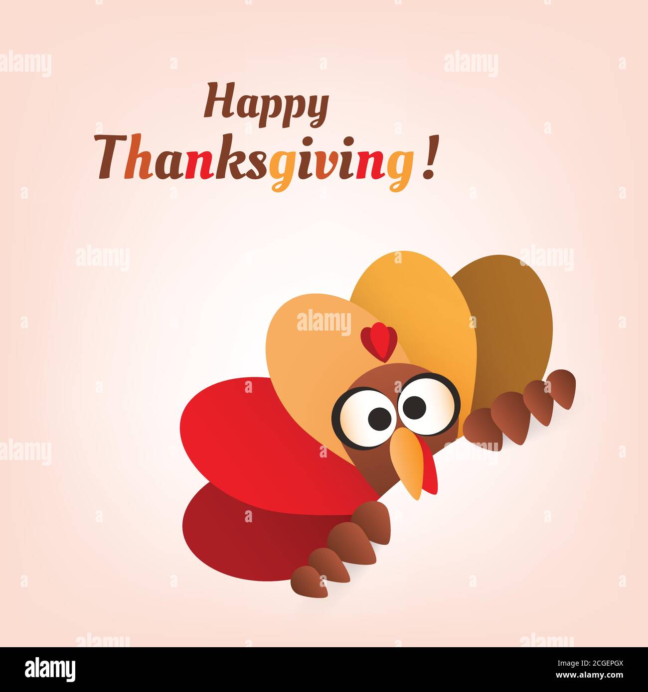 Happy Thanksgiving Card Design Template Stock Vector Image & Art - Alamy