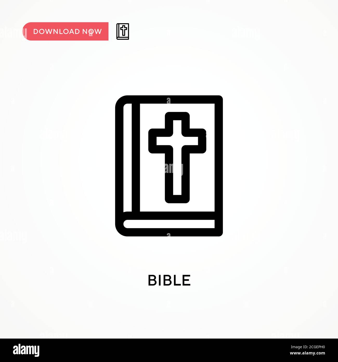 Bible Simple vector icon. Modern, simple flat vector illustration for ...