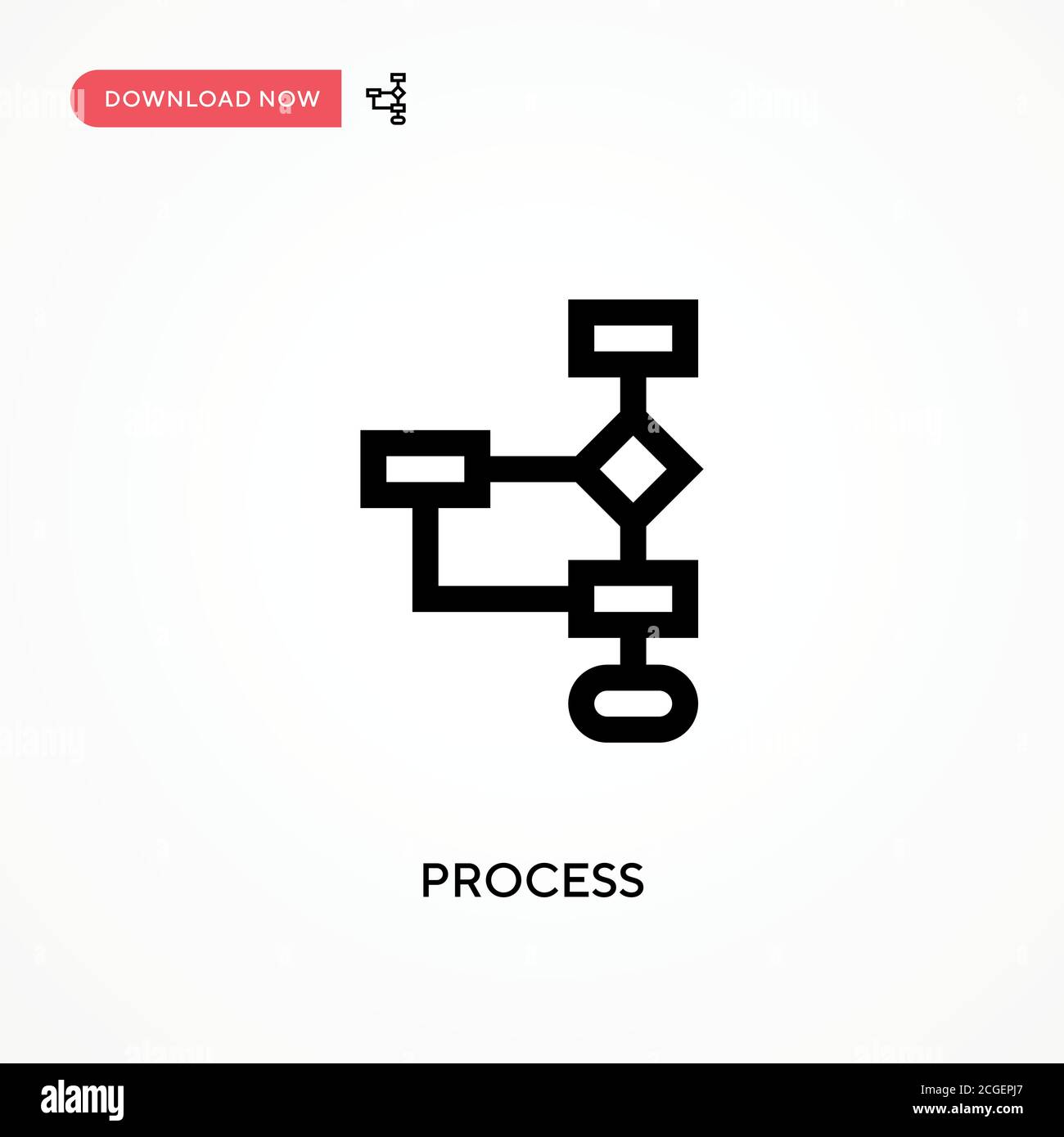 Process Simple vector icon. Modern, simple flat vector illustration for ...