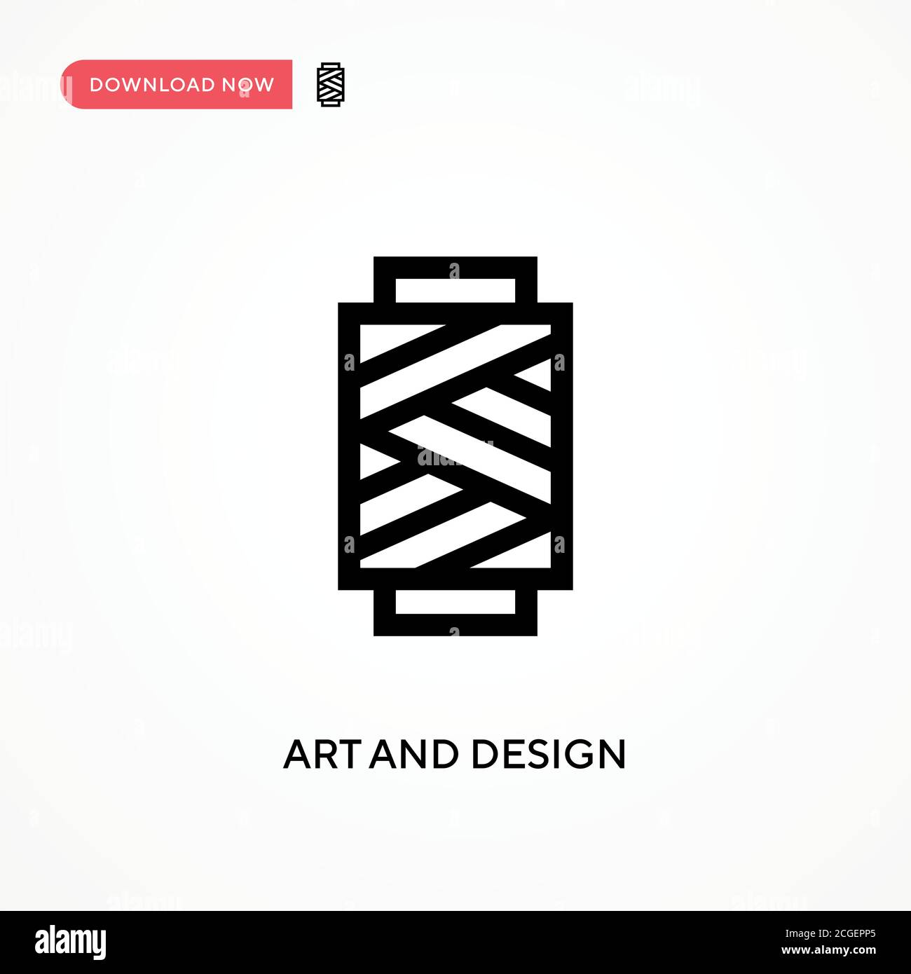 Art and design Simple vector icon. Modern, simple flat vector ...
