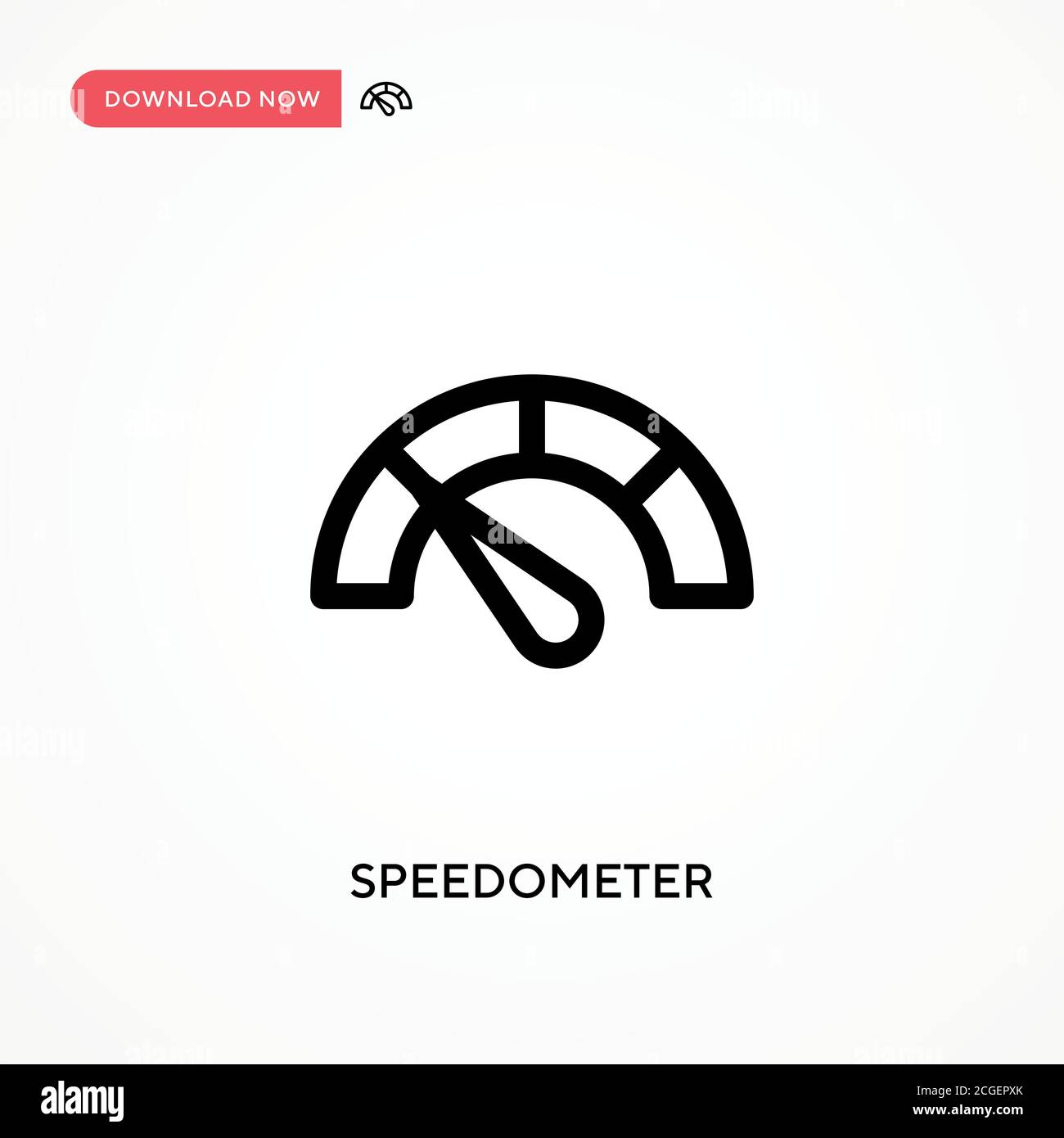Speedometer Simple vector icon. Modern, simple flat vector illustration ...