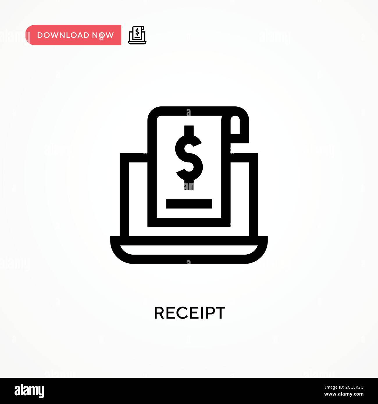 Simple invoice template Cut Out Stock Images & Pictures - Alamy