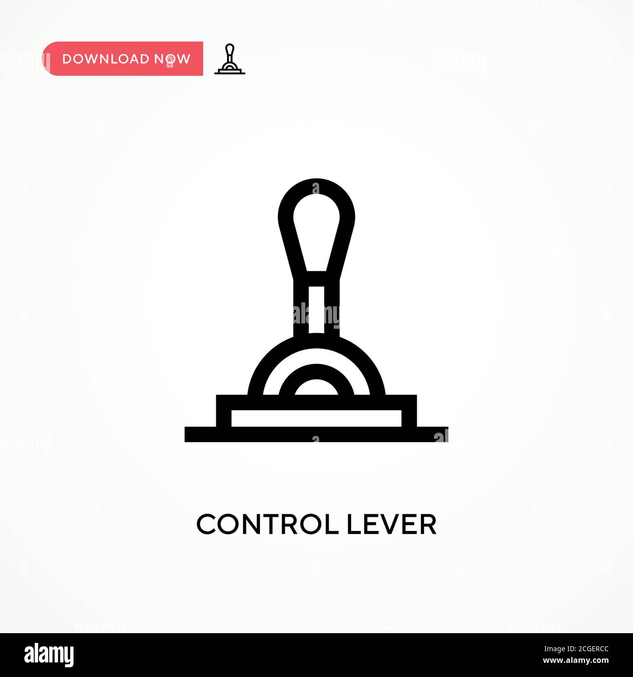 Control lever Simple vector icon. Modern, simple flat vector ...