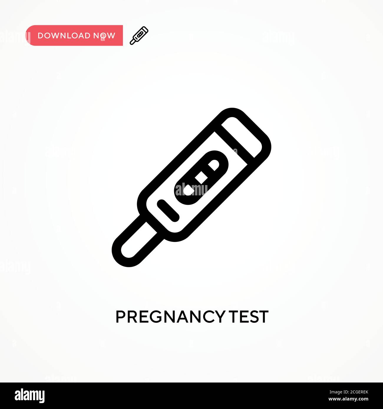 Pregnancy test Simple vector icon. Modern, simple flat vector ...