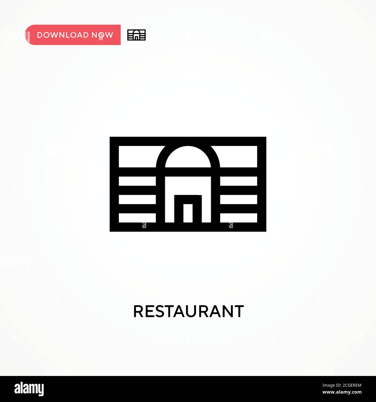 Restaurant Simple vector icon. Modern, simple flat vector illustration ...