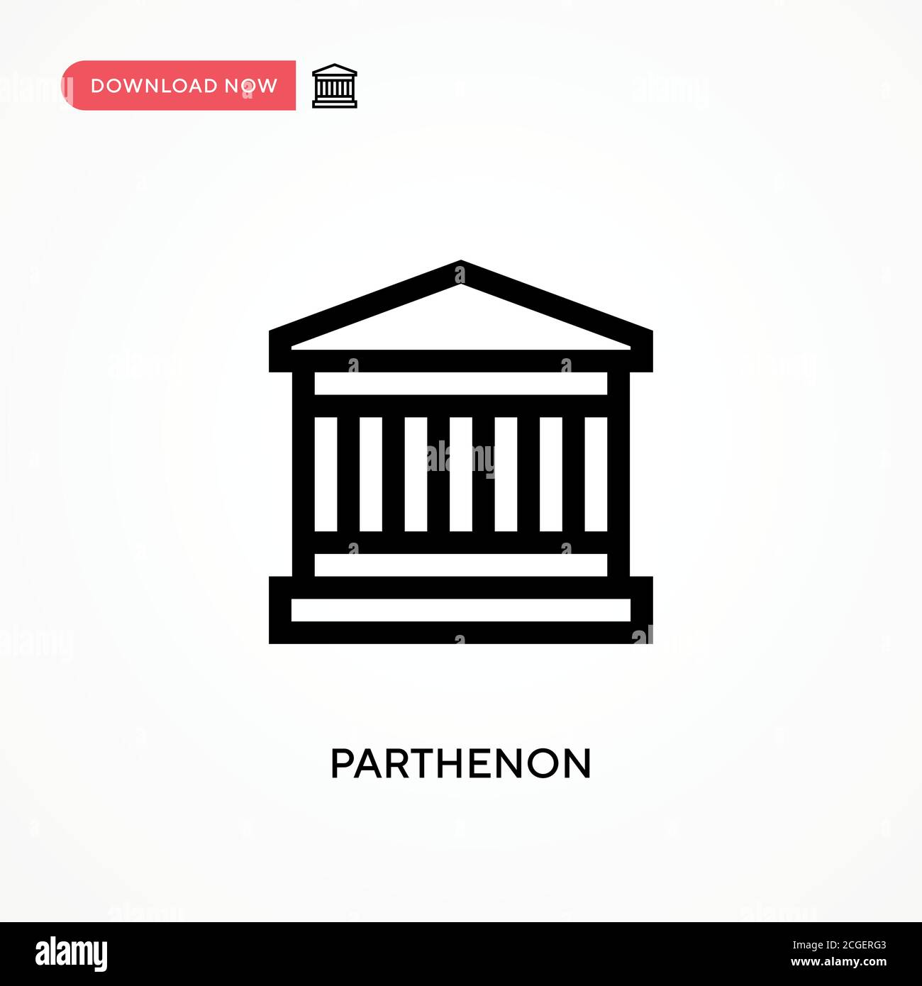 Athens parthenon hill Stock Vector Images - Alamy