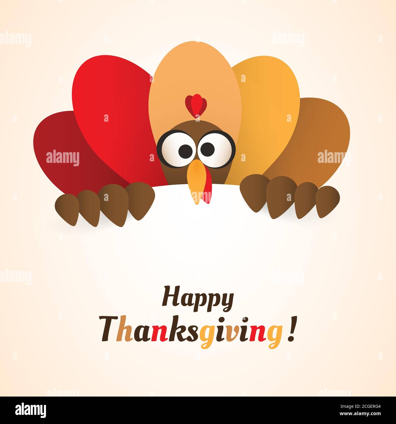 Happy Thanksgiving Card Design Template Stock Vector Image & Art - Alamy