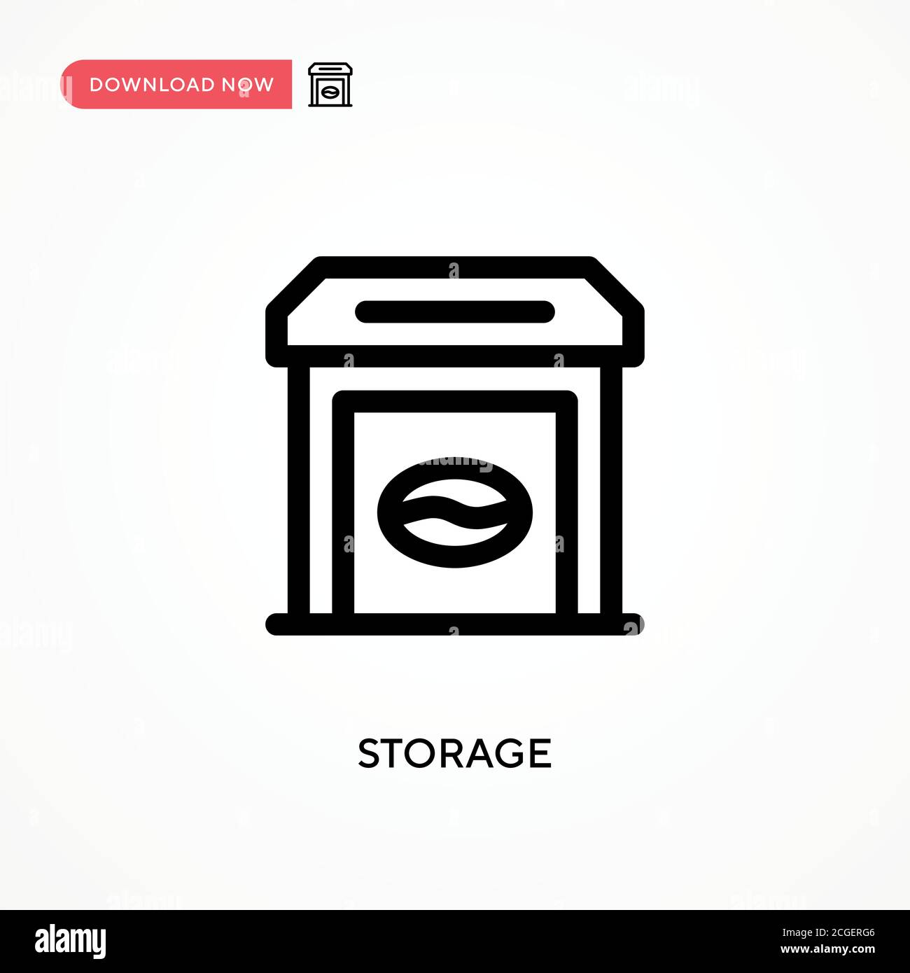 Storage Simple vector icon. Modern, simple flat vector illustration for ...