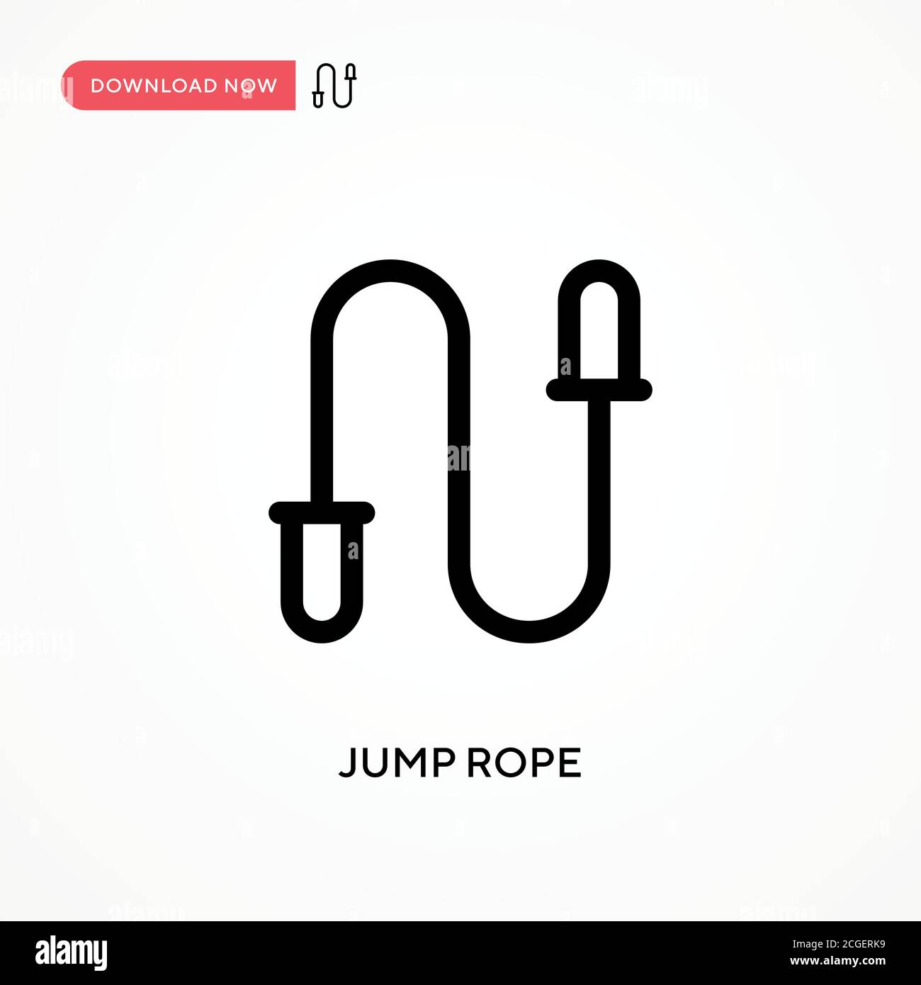 Jump rope Simple vector icon. Modern, simple flat vector illustration ...