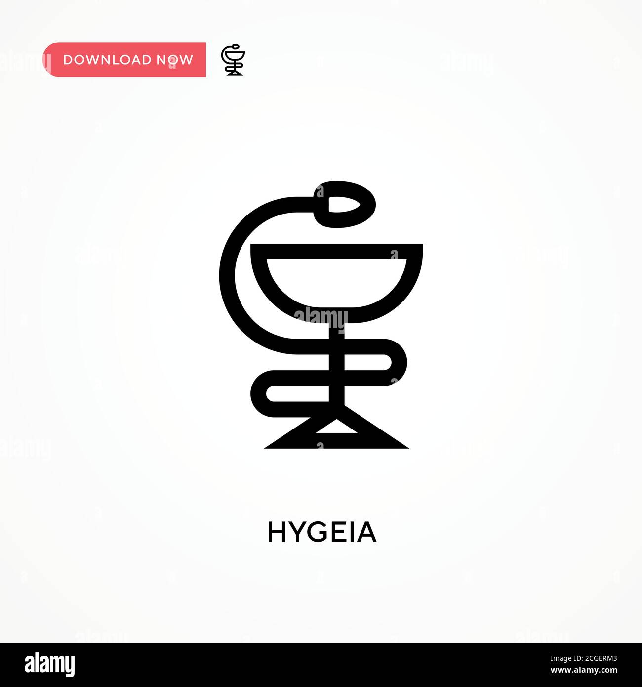 Hygeia Simple vector icon. Modern, simple flat vector illustration for web site or mobile app ...