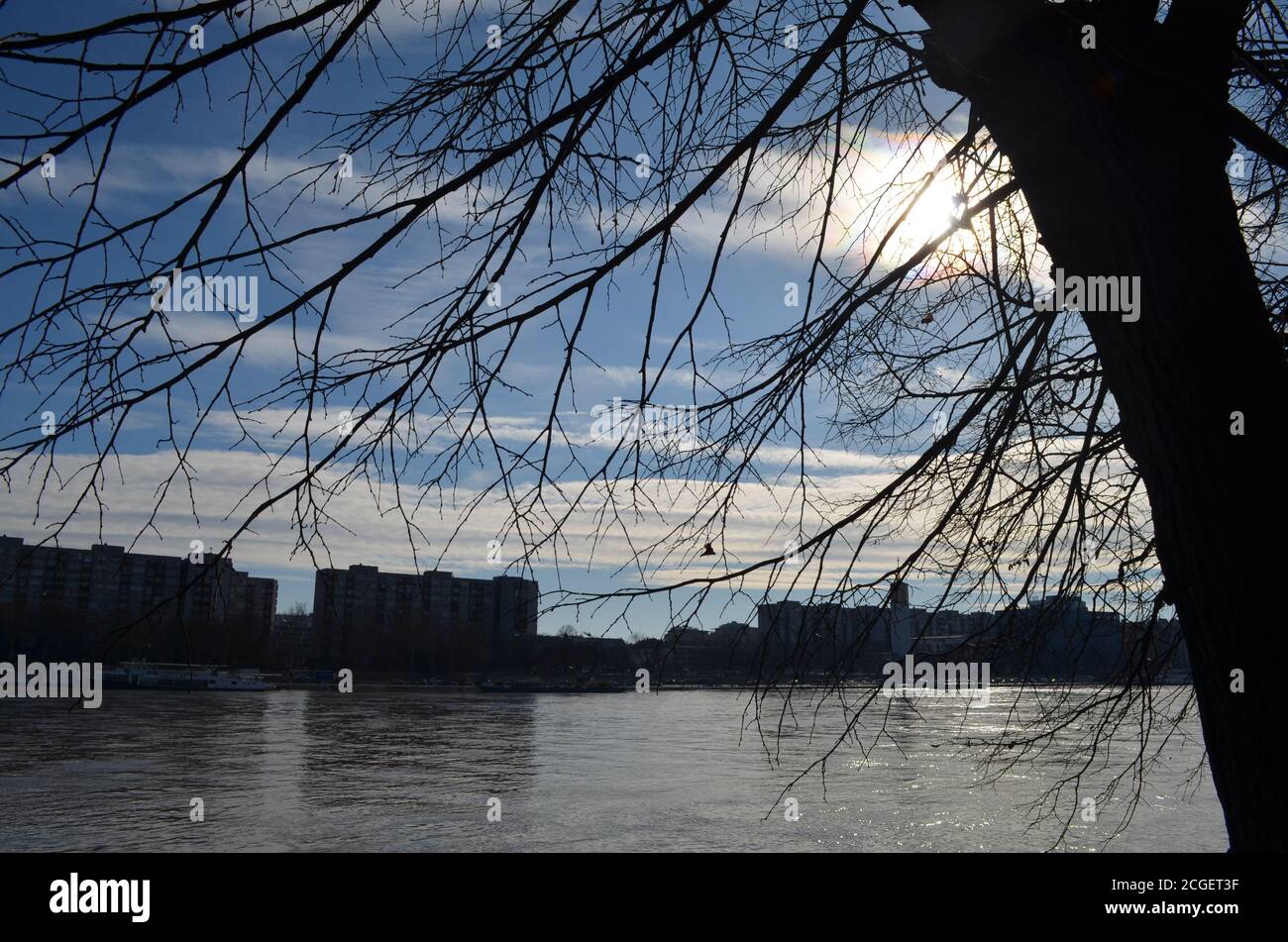 a landscape of Duna River Stock Photo - Alamy