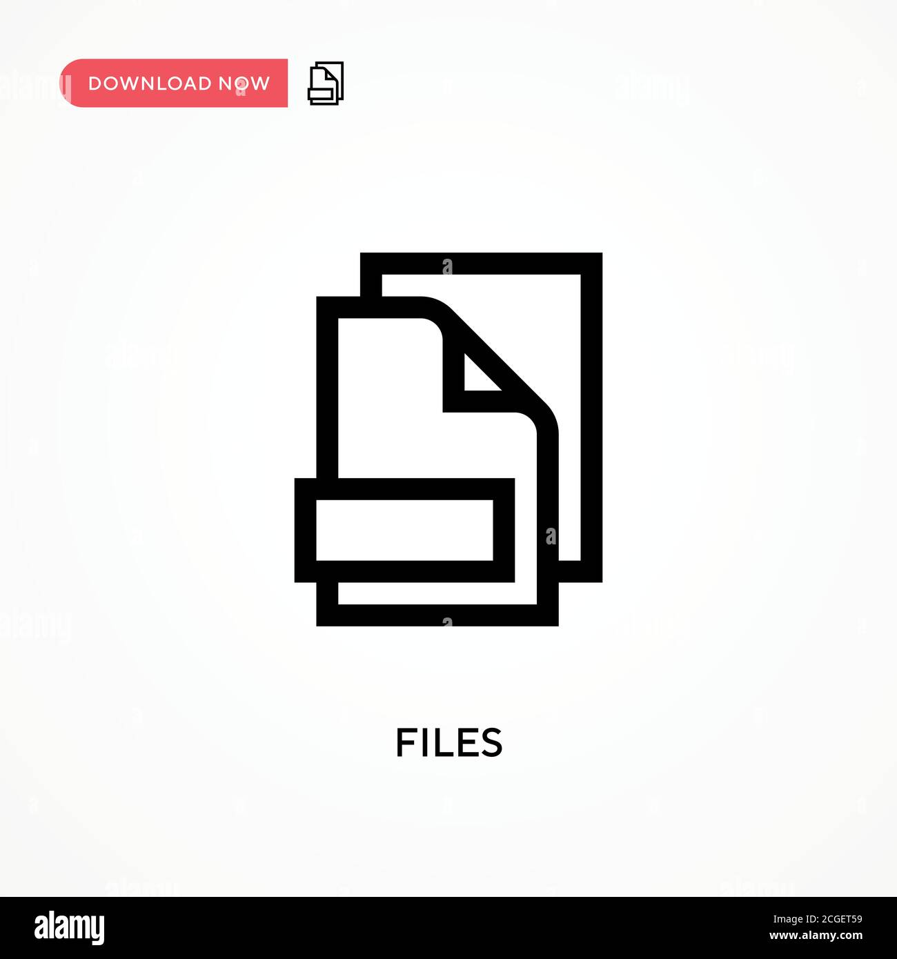 Files Simple vector icon. Modern, simple flat vector illustration for ...