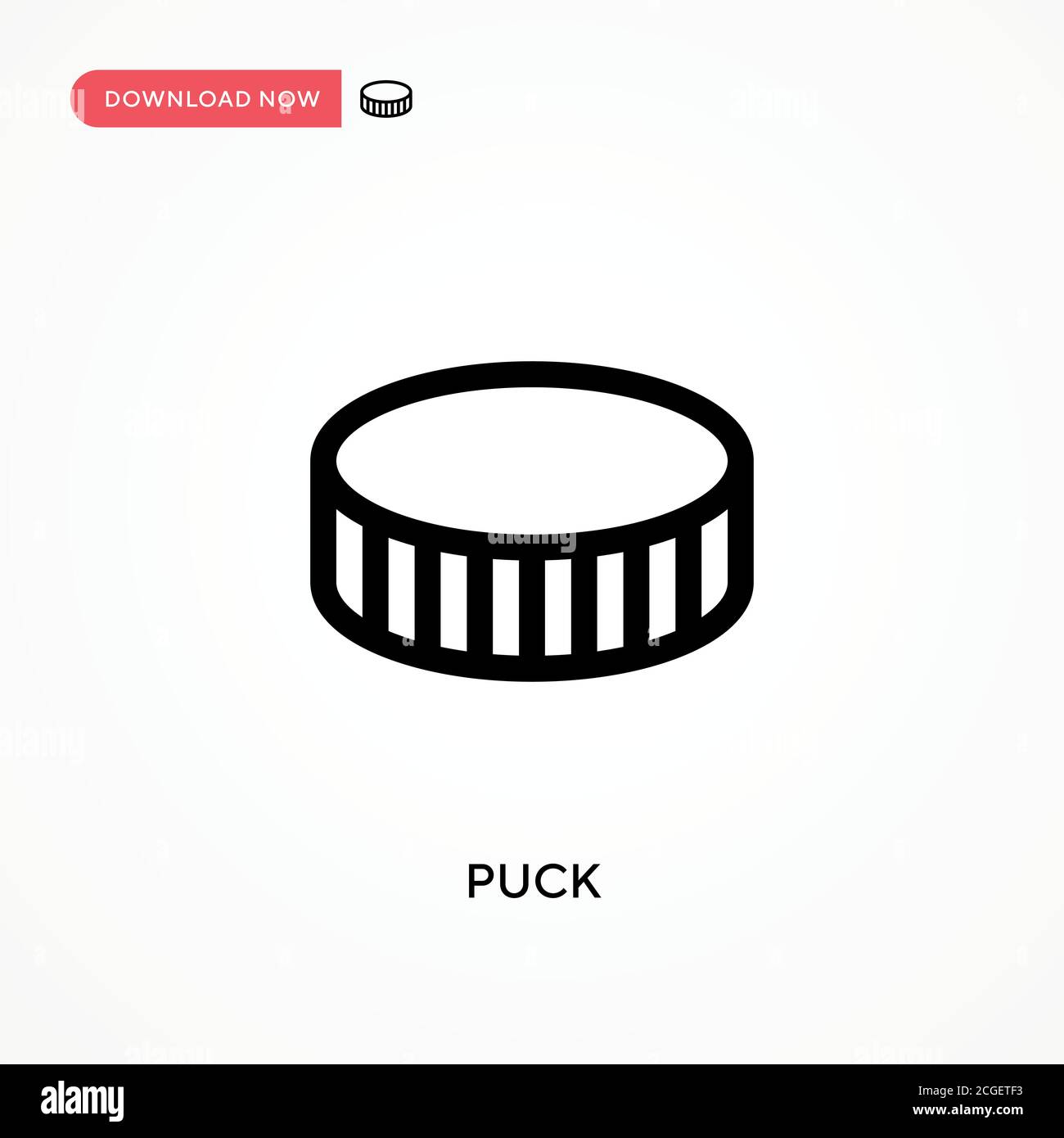 Puck Simple vector icon. Modern, simple flat vector illustration for ...