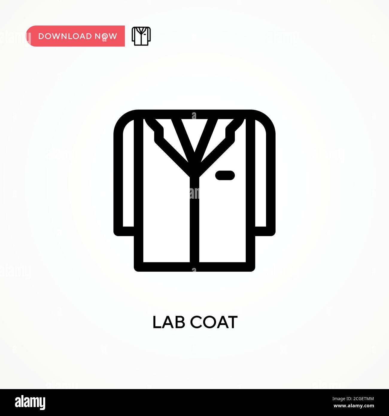 Lab coat Simple vector icon. Modern, simple flat vector illustration ...