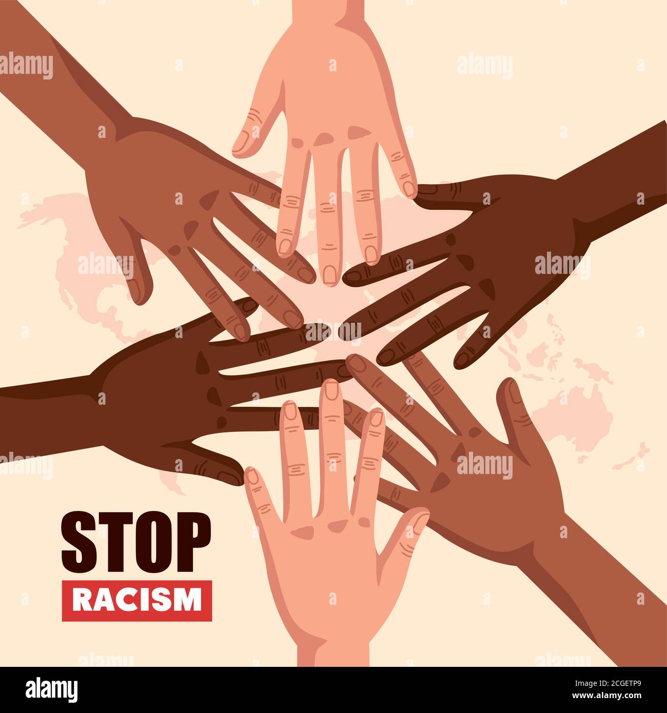 Stop Racism Hands